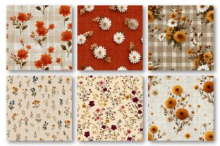 Autumn Floral Digital Paper Bundle Graphic by Creative Canvas ...