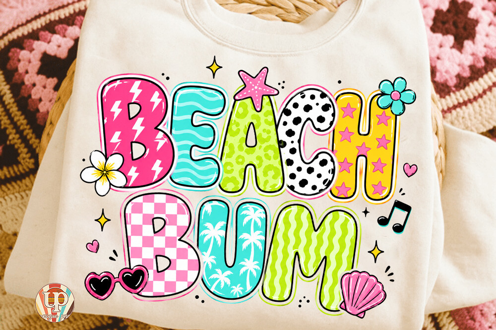 Beach Bum Preppy Tropical Summer Shirt Graphic by UNIQUE PNG · Creative ...