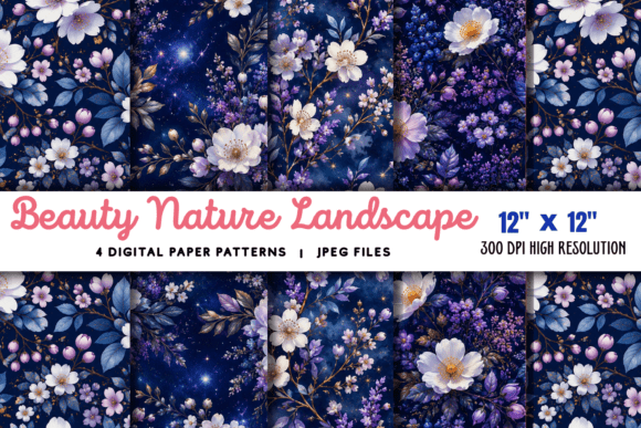 Beauty Nature Landscape Blossoming Trees Graphic by Styled Stock Mock ...