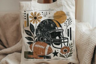 Boho Football Helmet & Ball PNG Graphic by SvgModes · Creative Fabrica