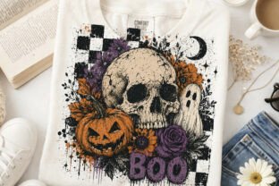 Boo Skull Pumpkin Halloween PNG Art Graphic by SvgModes · Creative Fabrica