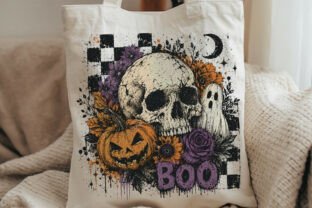 Boo Skull Pumpkin Halloween PNG Art Graphic by SvgModes · Creative Fabrica