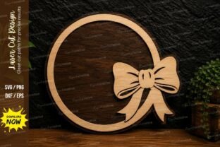 Bow Frame Laser Cut Svg Design · Creative Fabrica
