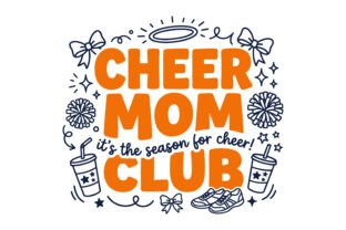 Cheer Mom Club SVG Design Graphic by Design Station · Creative Fabrica