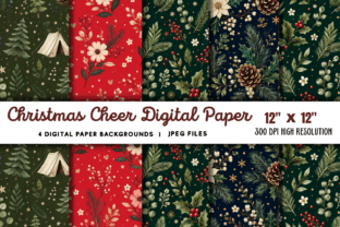 Christmas Digital Paper Backgrounds Graphic by Styled Stock Mock ...