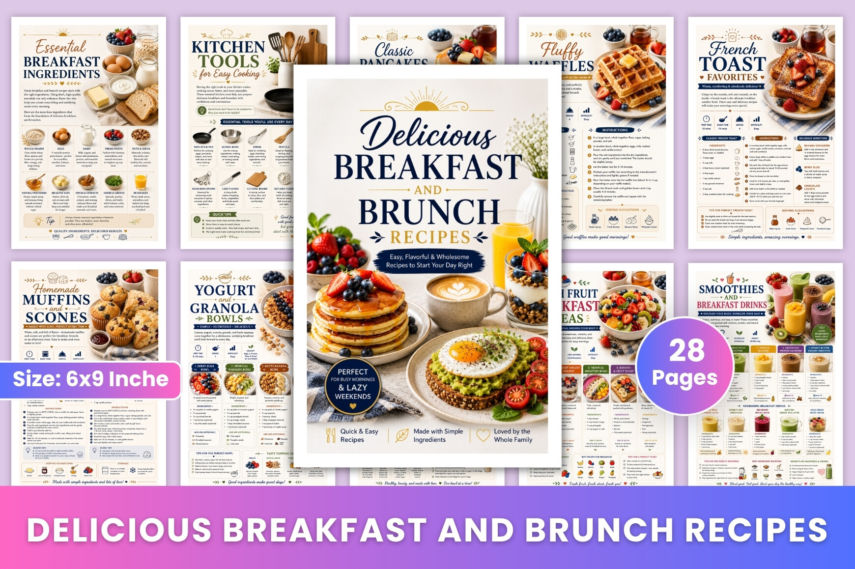 Delicious Breakfast and Brunch Recipes Graphic by KDPMart · Creative ...