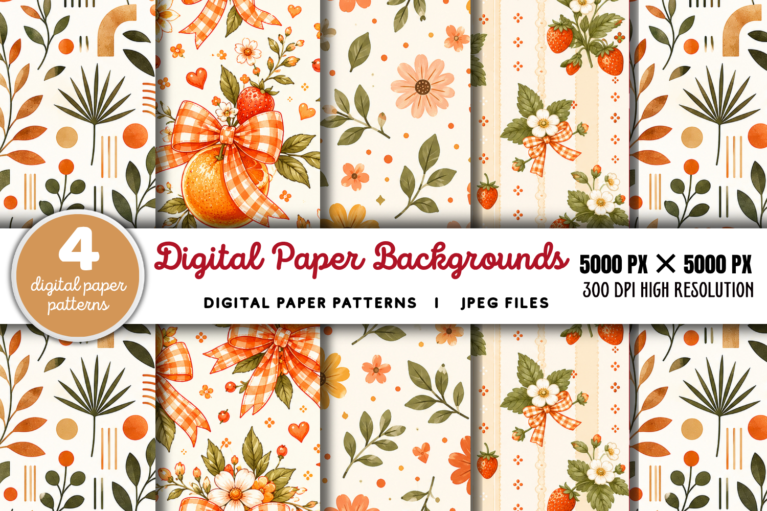 Digital Paper Backgrounds 1 Graphic by Styled Stock Mock · Creative Fabrica