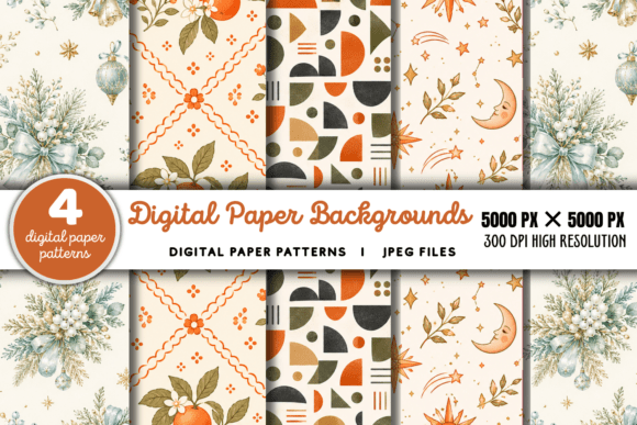 Digital Paper Backgrounds 5 Graphic by Styled Stock Mock · Creative Fabrica