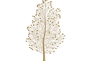 Elegant Bare Tree Machine Embroidery · Creative Fabrica