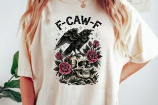 F-Caw-F Crow Skull Roses Tattoo Art Graphic by gregoraciiart · Creative ...