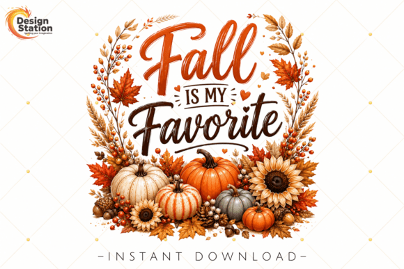 Fall is My Favorite Shirt PNG Graphic by Design Station · Creative Fabrica