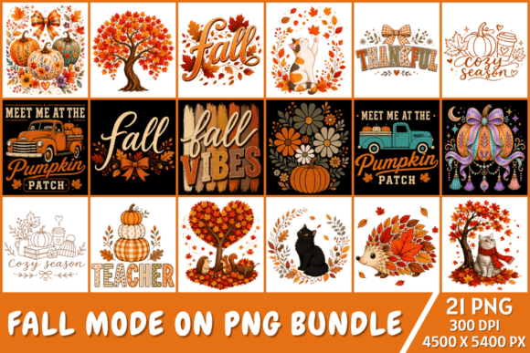 Fall Mode on PNG Bundle Bundle · Creative Fabrica