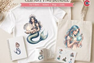 Fantasy Celestial Mermaid Treasure PNGs Graphic by c.kav.art · Creative ...