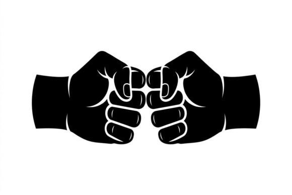 Fist Bump Unity Symbol Graphic by sahamilon125 · Creative Fabrica