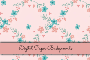 Floral Digital Paper Backgrounds Bundle Graphic by Craft Palette ...