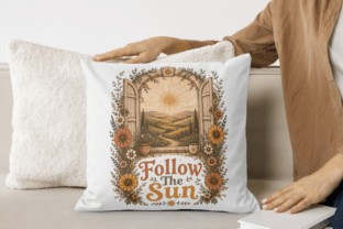 Follow the Sun Boho Floral Design ☀️🌻 Graphic by mjiyad · Creative Fabrica