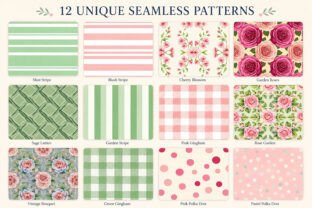 Grandmillennial Digital Paper Pack Graphic by T.D. House · Creative Fabrica