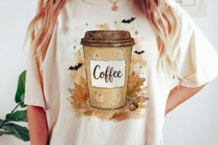 Halloween Coffee Cup Watercolor Art Graphic by gregoraciiart · Creative ...