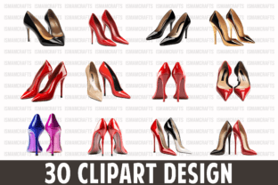High Heel Shoes Isolated Clipart Bundle Graphic by IsmamCrafts ...