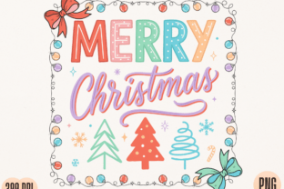 Merry Christmas PNG Design, Retro Pastel Graphic by Craftcity ...