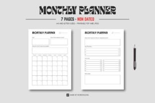 Monthly Planner Bundle - Printable Graphic by NexeDesigns · Creative ...