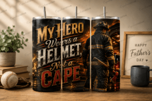 My Hero Wears a Helmet Not a Cape Tumble Graphic by Regulrcrative ...