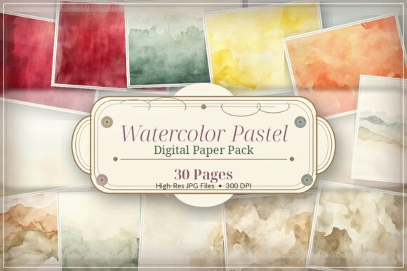 Neutral Watercolor Abstract Backgrounds Graphic by Attractions Artist ...