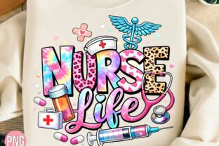 Nurse Life Tie Dye Medical T-shirt PNG Graphic by DIGITAL FOX ...