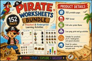 Pirate Worksheets Bundle | 152 Pages Graphic by luminalearninghouse ...