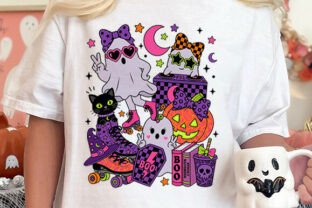 Retro Halloween Ghost PNG Graphic by SVGcrafts · Creative Fabrica
