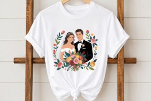 Romantic Wedding Couple Clipart Set Graphic by Crafluent · Creative Fabrica