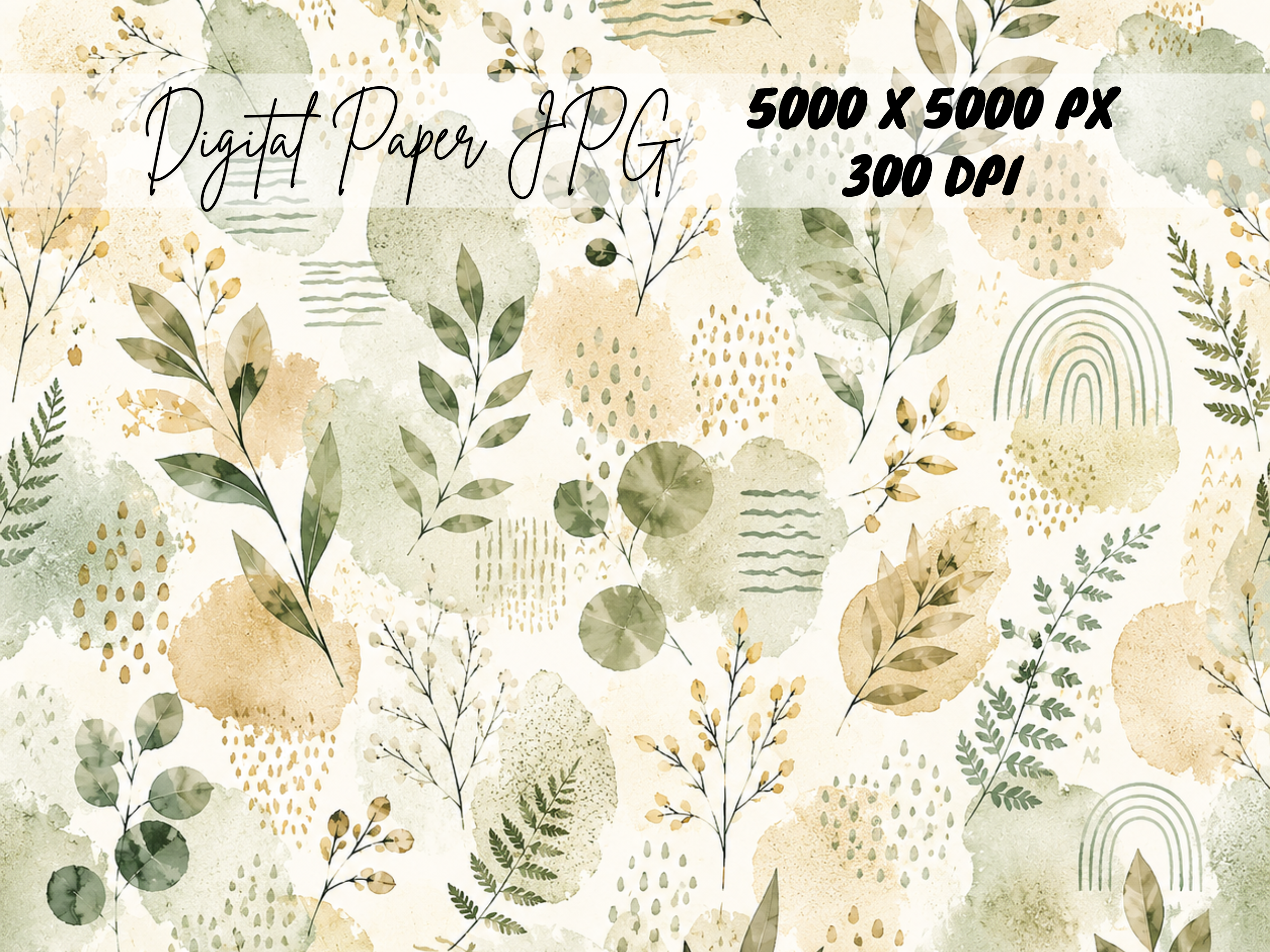 Sage Green Vintage Floral Rose Pattern Graphic by SvgCuttingShop ...