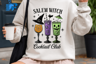 Salem Witch Cocktail Club SVG PNG Graphic by faysalahmedmithu1 ...
