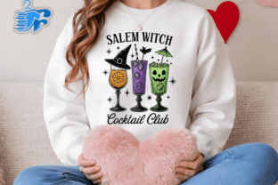 Salem Witch Cocktail Club SVG PNG Graphic by faysalahmedmithu1 ...