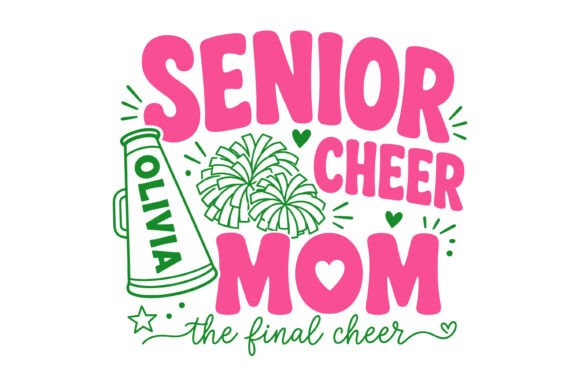 Senior Cheer Mom SVG Design Graphic by Design Station · Creative Fabrica