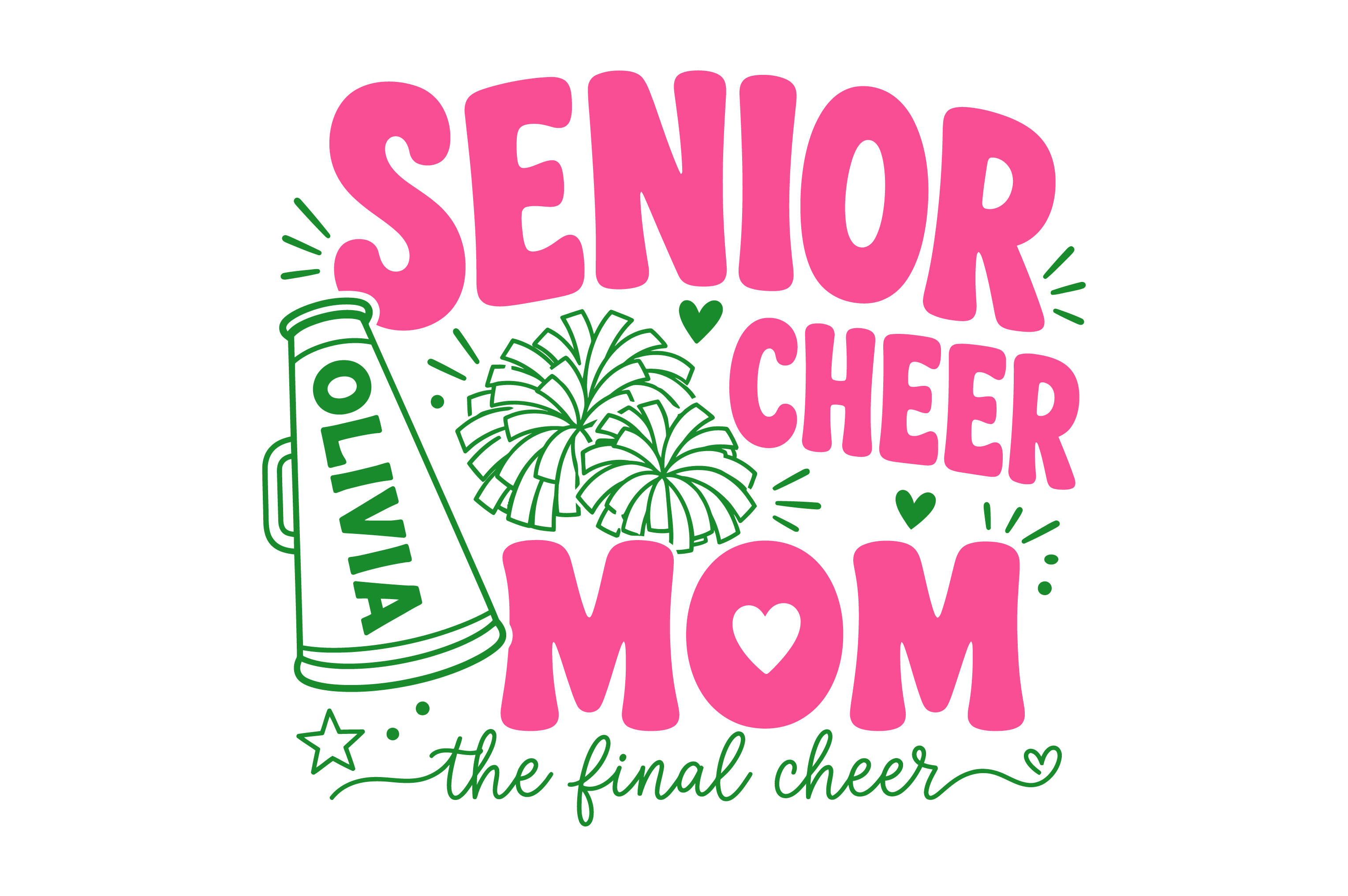 Senior Cheer Mom SVG Design Graphic by Design Station · Creative Fabrica