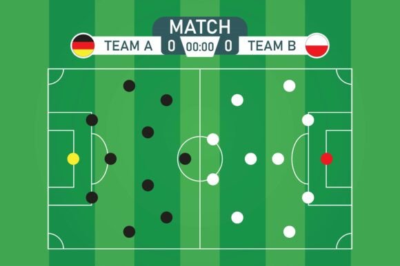 Soccer Match Strategy with Scoreboard Graphic by Ozan ID · Creative Fabrica