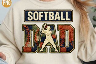 Softball Dad Baseball Father Day PNG Graphic by The Black Cat ...