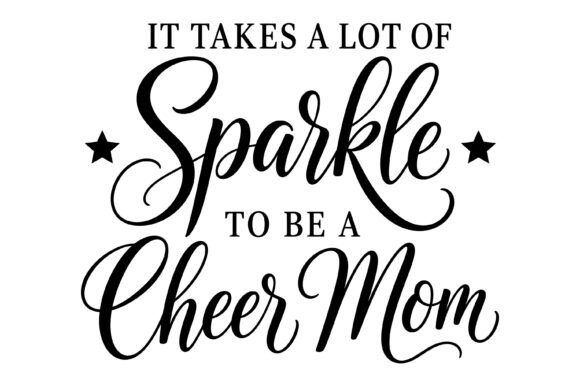 Sparkle Cheer Mom SVG Graphic by Design Station · Creative Fabrica