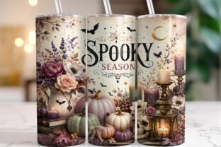 Spooky Season Floral Pumpkin Tumbler PNG Graphic by RahatKDP · Creative ...