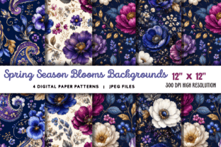 Spring Season Blooms Backgrounds Bundle Graphic by Styled Stock Mock ...