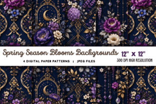 Spring Season Blooms Backgrounds Bundle Graphic by Styled Stock Mock ...