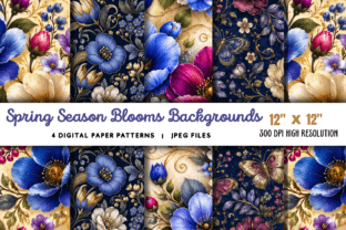 Spring Season Blooms Backgrounds Graphic by Styled Stock Mock ...