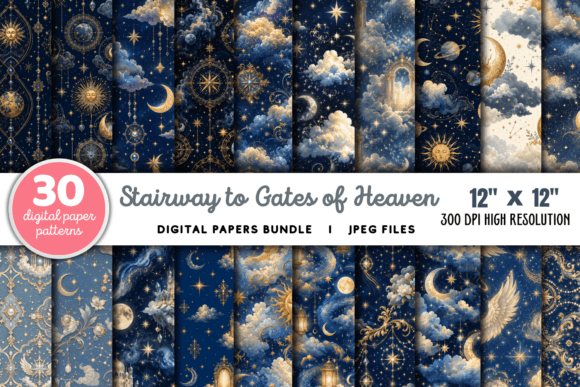 Stairway to Gates of Heaven Patterns Graphic by Styled Stock Mock ...