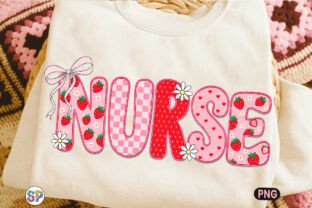 Strawberry Nurse Coquette Preppy Shirt Graphic by SUBLIMATION PRINT ...