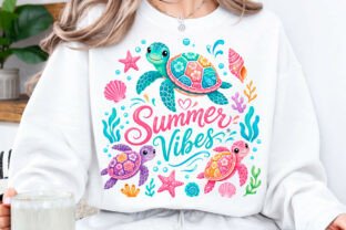 Summer Vibes Sea Turtle PNG Graphic by Design December · Creative Fabrica