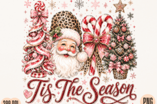 'Tis the Season Santa PNG Design, Pink C Graphic by Craftcity ...