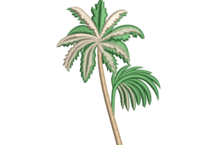 Tropical Coconut Palm Tree Machine · Creative Fabrica