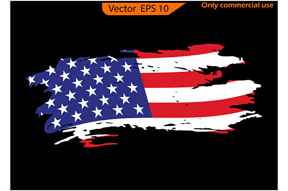USA Flag T-Shirt Design for POD Graphic by Global Marketplace ...