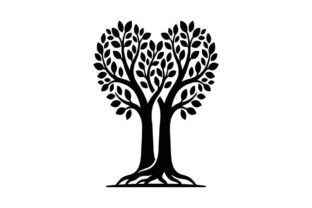Unity Heart Shape Tree Connection Design Graphic by sahamilon125 ...